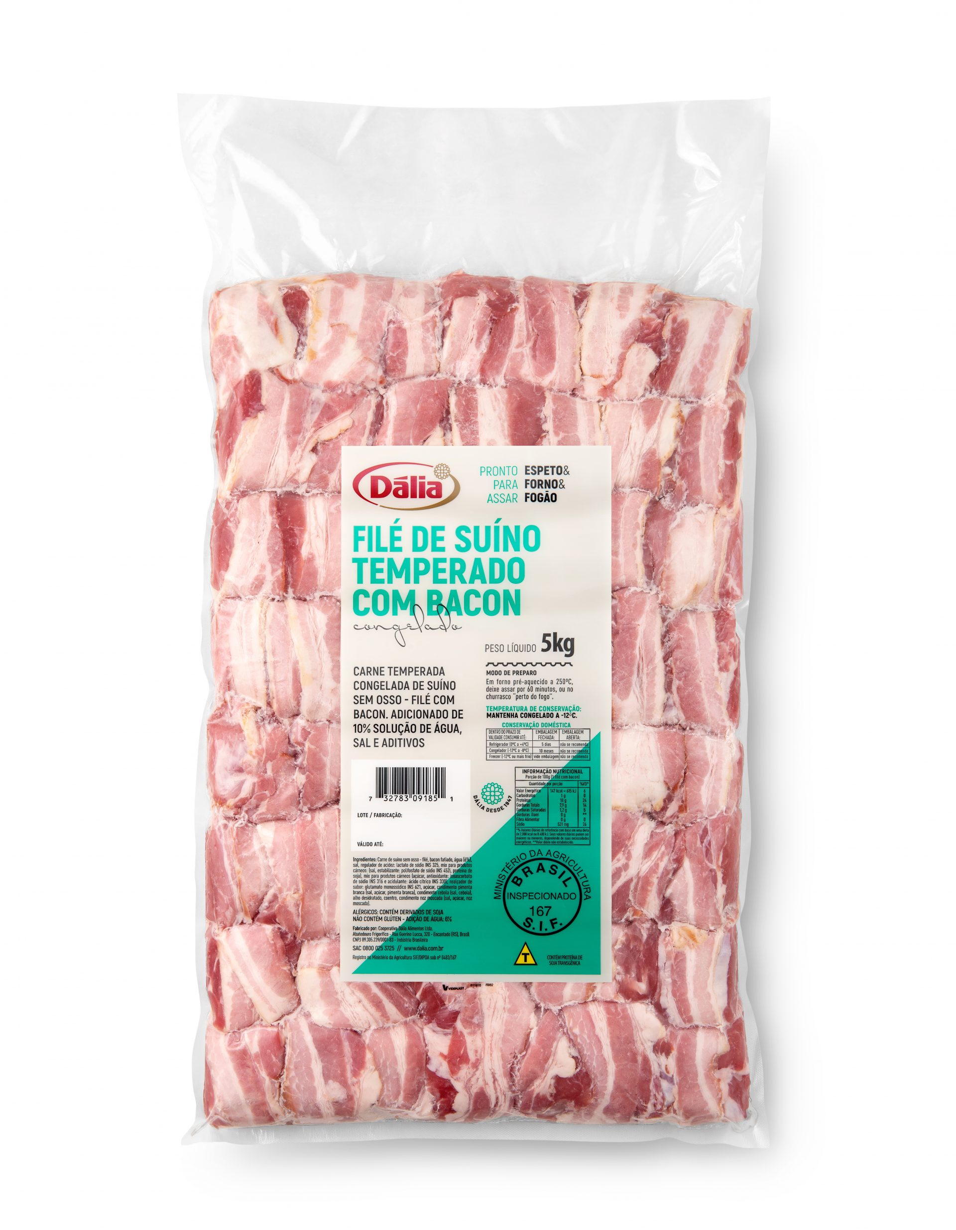 Filé com Bacon 5 Kg - Dália Alimentos